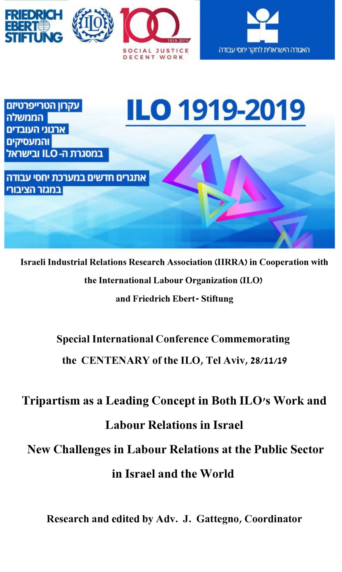 International conference – 100th Anniversary of the International ...
